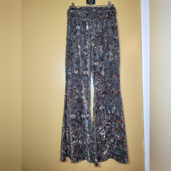 EARTHBOUND | Pants & Jumpsuits | Earthbound Trading Velvet Velour Flare ...